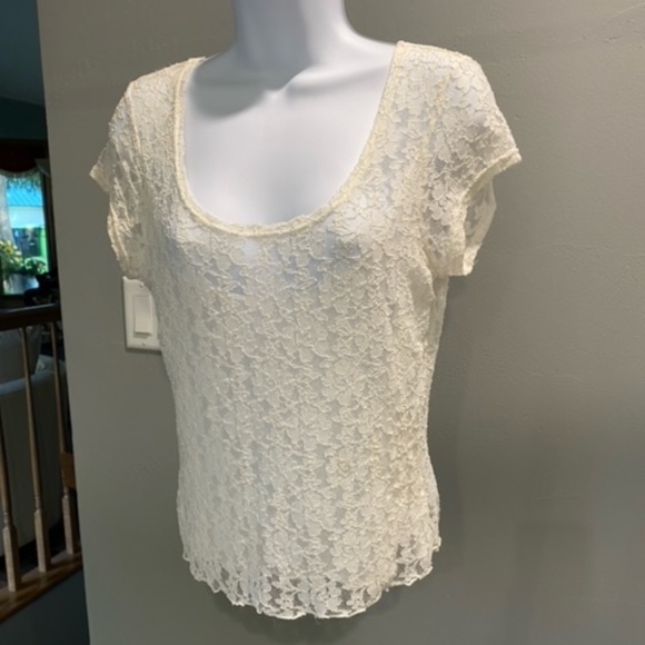 Boston Proper | Tops | Boston Proper Lace Top | Poshmark